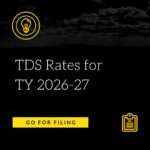 TDS Rate Chart TY 2026-27 with Codes | New Income-tax Act 2025